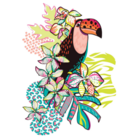 Decorative Fun Toucan Sticker