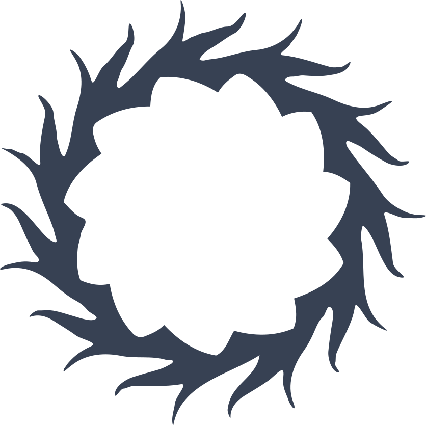 Vibrant, High-Quality Decorative Sun With Pointed Rays Stickers