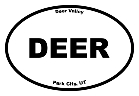 Deer Valley Oval Sticker