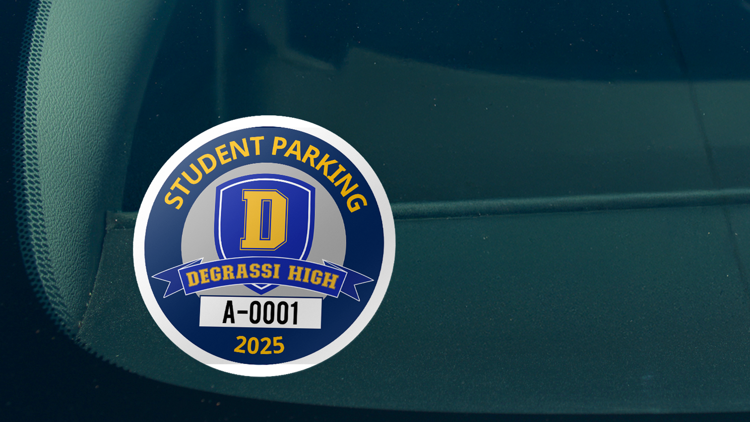 Custom Circle Parking Permits for Vehicles