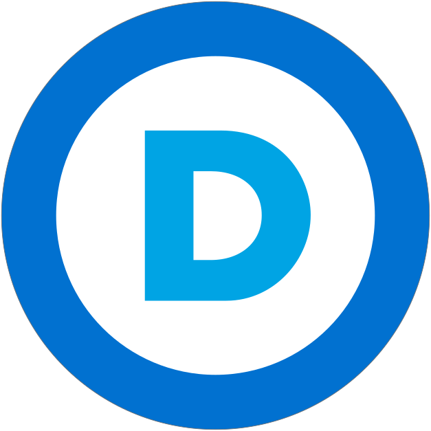 Vibrant, High-Quality Democratic Party Logo Printed Color Stickers