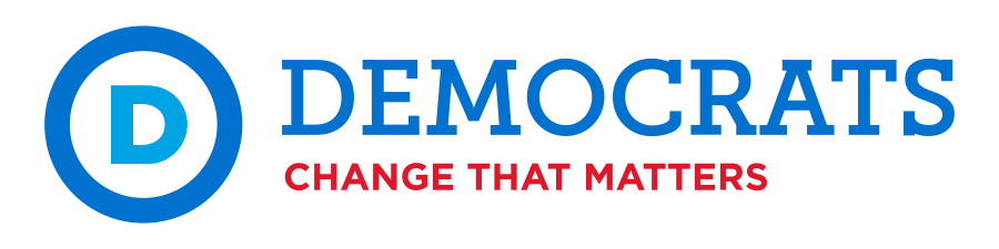 Democratic Party Logo With Slogan Long Printed Color Stick