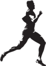 Detailed Male Runner Sticker