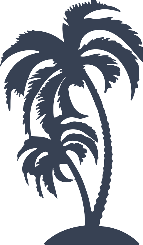 Vibrant, High-Quality Detailed Palm Trees Stickers
