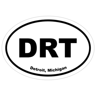 Michigan City Oval Car Stickers & Decals