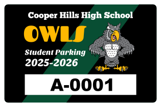 Custom Rectangle Parking Permit Stickers | Car Stickers