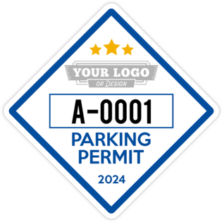 Customizable Parking Permits – Premium Vinyl Material
