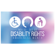 Disability Rights Awareness Month Gradient Sticker