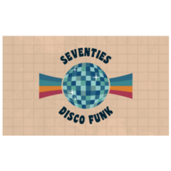 Disco Funk 1970's Sticker