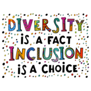Diversity Acceptance Creative Hand Drawn Lettering Sticker
