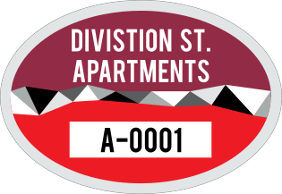 Apartment Parking Permit Stickers for Resident Vehicles