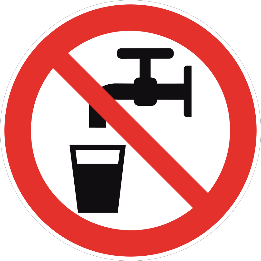 Do Not Drink Sign Sticker Shipped Fast & Free!