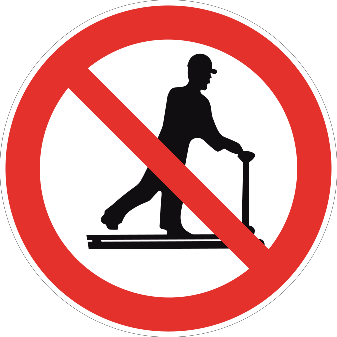 Vibrant, High-Quality Do Not Ride Pallet Jack Sign Stickers
