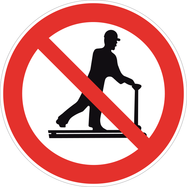 Vibrant, High-Quality Do Not Ride Pallet Jack Sign Stickers