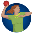 Dodgeball, Female Player Sticker