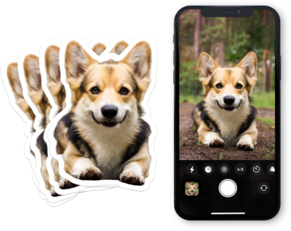 Custom Dog Stickers - Make a Sticker of Your Dog Photo