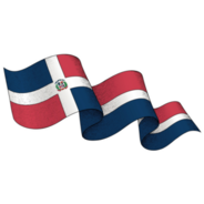 Dominican Republic Flag Waving Sticker