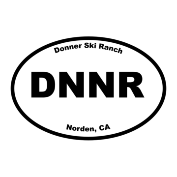 Donner Ski Ranch Oval Sticker