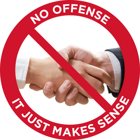 Order Your Dont Shake Hands Sign Sticker Today - Free Shipping!