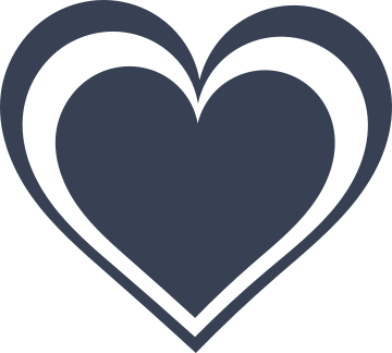 Vibrant, High-Quality Double Heart Stickers