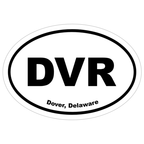 Dover, Delaware Oval Stickers