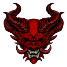 Drawn Hell Devil Illustration Sticker