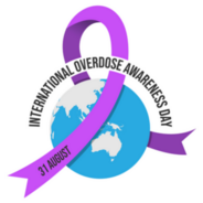 Drug Overdose Awareness Day Purple Ribbon Sticker