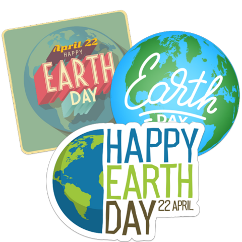 Earth Day Stickers and Decals | Free Shipping