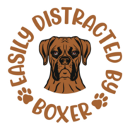 Easily Distracted Boxer Sticker