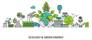 Ecology And Green Energy Sticker