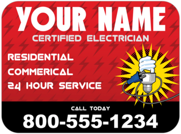 Electrician Magnet Template