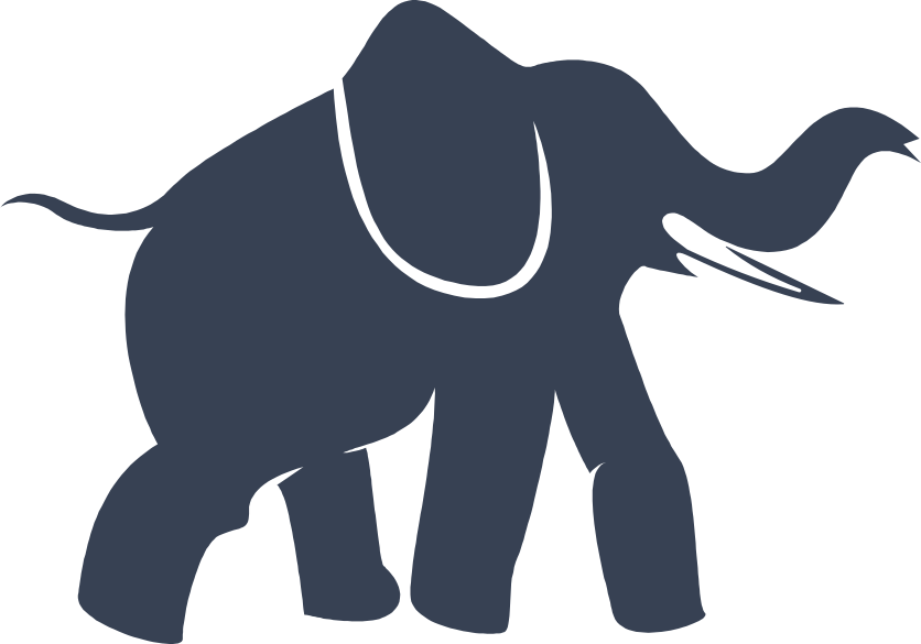 Vibrant, High-Quality Elephant With Tusk Stickers