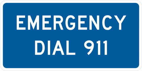 Order Your Emergency Dial 911 Sticker Today - Free Shipping!