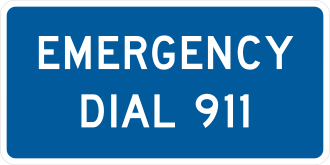 Order Your Emergency Dial 911 Sticker Today - Free Shipping!