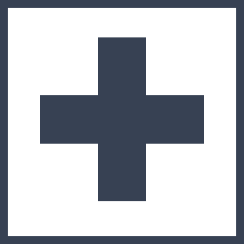 Emergency First Aid Cross Sticker - Fast Shipping & No Minimums