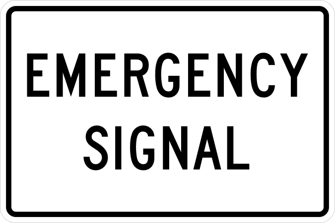 Emergency Signal Sticker