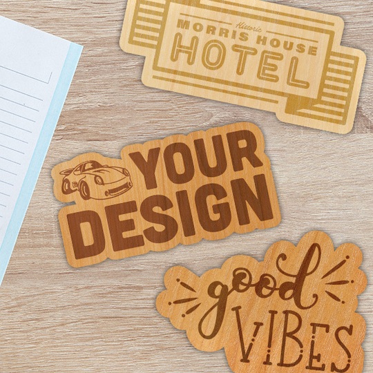 Make a Statement with Custom Wood Stickers - Order Now!