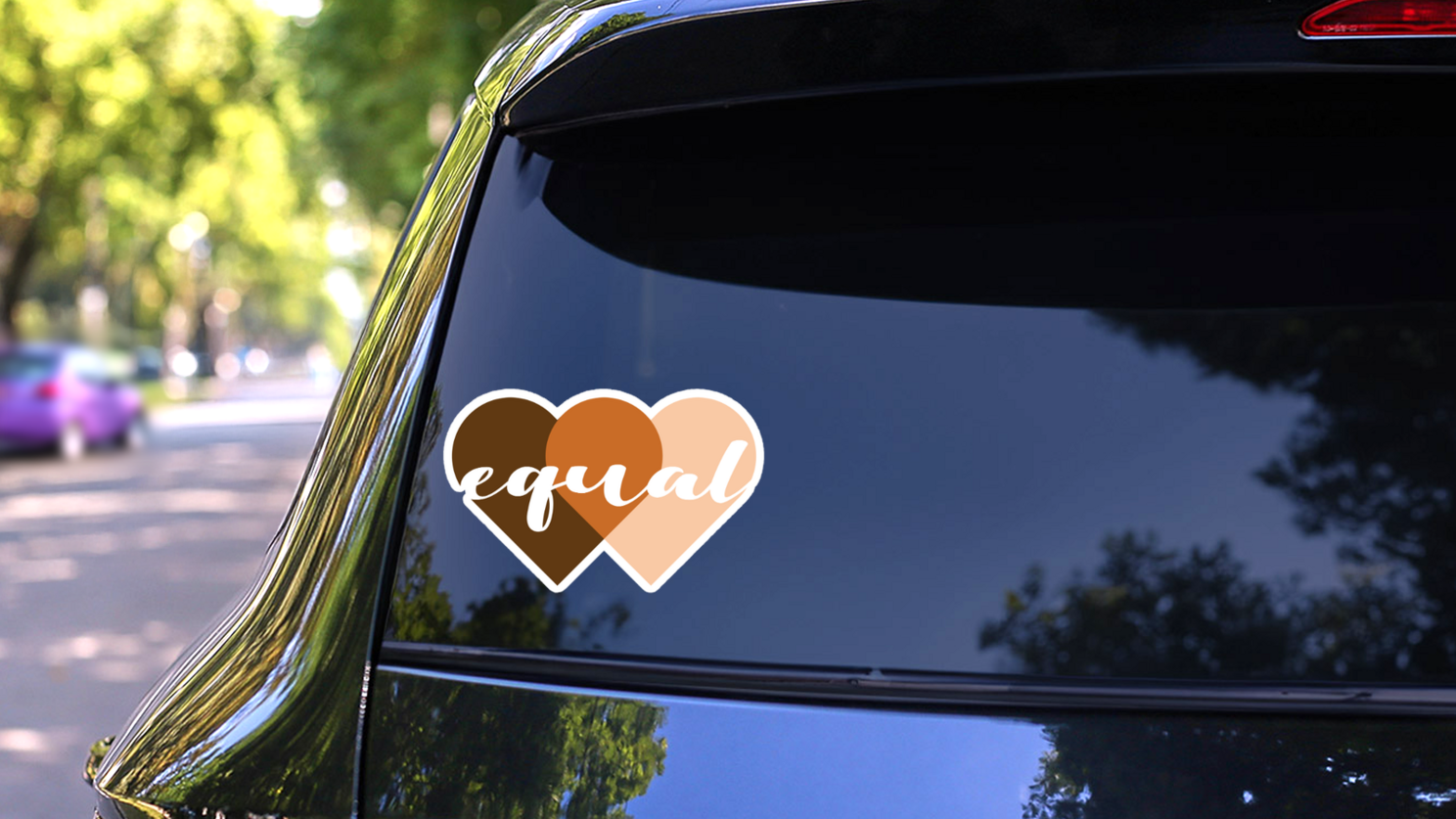 Equal On Skin Equality Heart Illustration Sticker