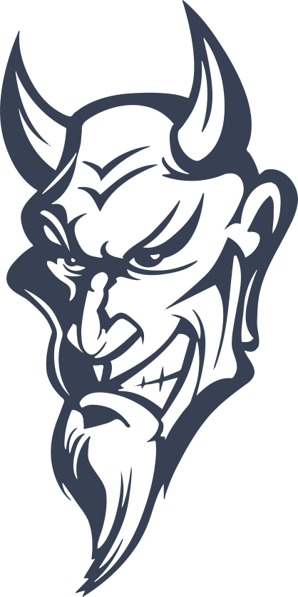 Evil Devil Face Sticker - Fast Shipping & No Minimums