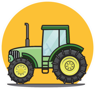 Tractor Car Stickers and Decals