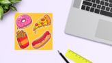Fast Food Sticker Sheet