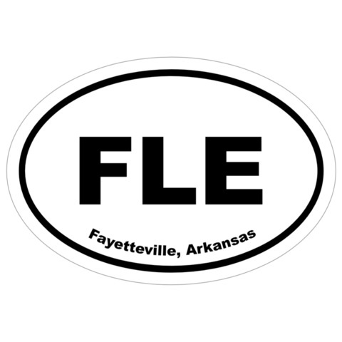 Fayetteville, Arkansas Oval Stickers