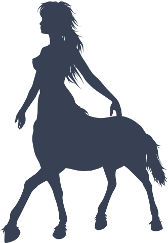 Female Centaur Sticker - 50+ Colors!