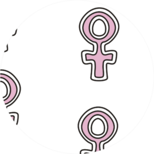 Male & Female Gender Symbol Car Stickers & Decals