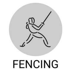 Fencing Grey Sticker