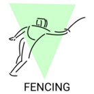 Fencing Sport Sticker