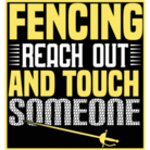 Fencing Typography Sticker