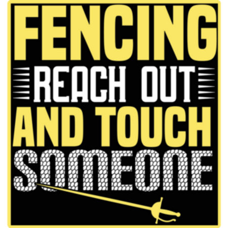 Fencing Typography Sticker
