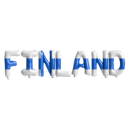 Finland Letter Balloons Sticker
