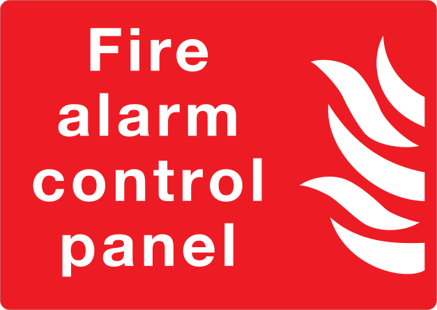 Fire Alarm Control Panel Sign Sticker - 50+ Color Options!